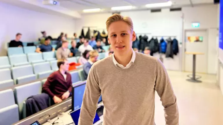 Linus tilbake på campus, no for å forelese - Universitetet i Sørøst-Norge