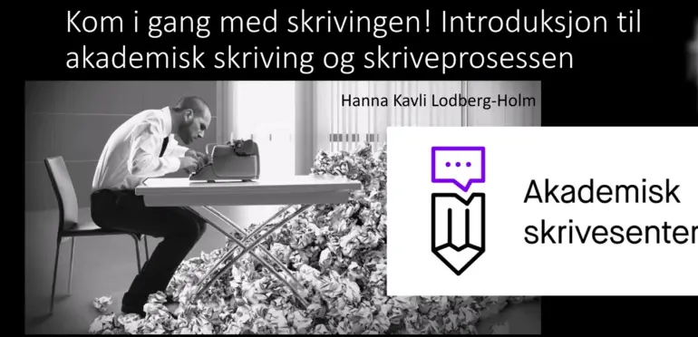 Skriving og studieteknikk - Universitetet i Sørøst-Norge